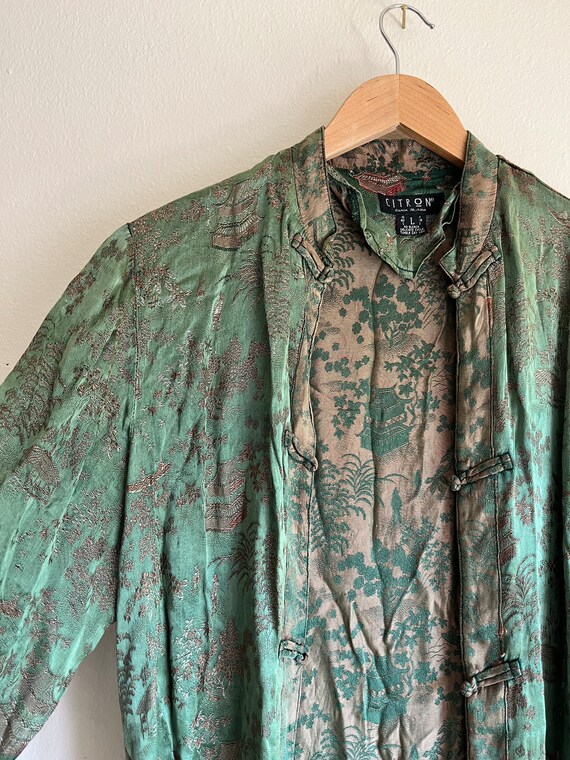 Vintage Green Traditional Chinese Style Jacket - Gem
