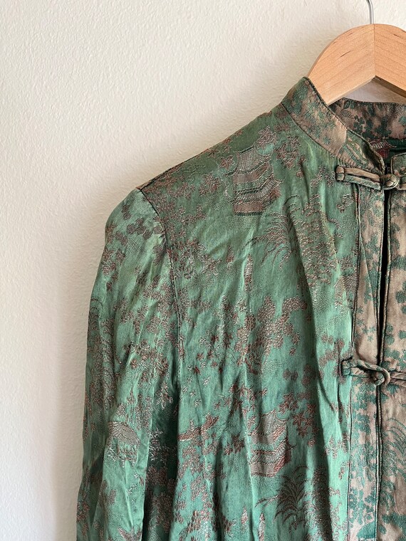 Vintage Green Traditional Chinese Style Jacket - Gem