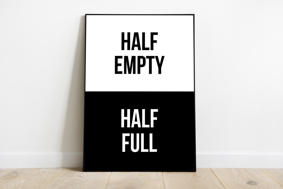 PRINTABLE • Half + Half • Poster Wall Art • Typography Art • Quote Art ...