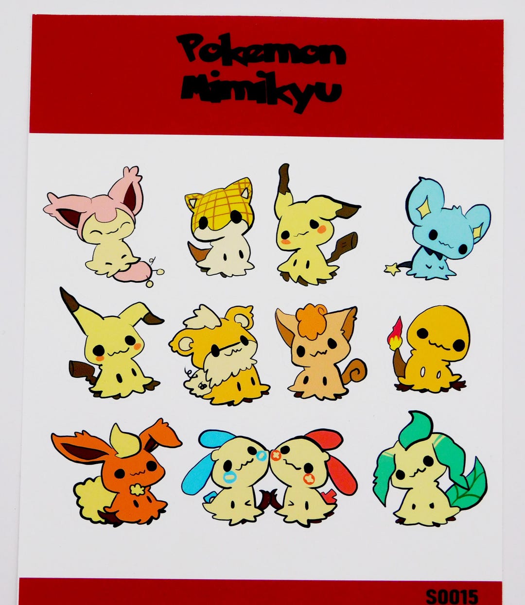 Mimikyu Pokemon Sticker Sheet - Etsy