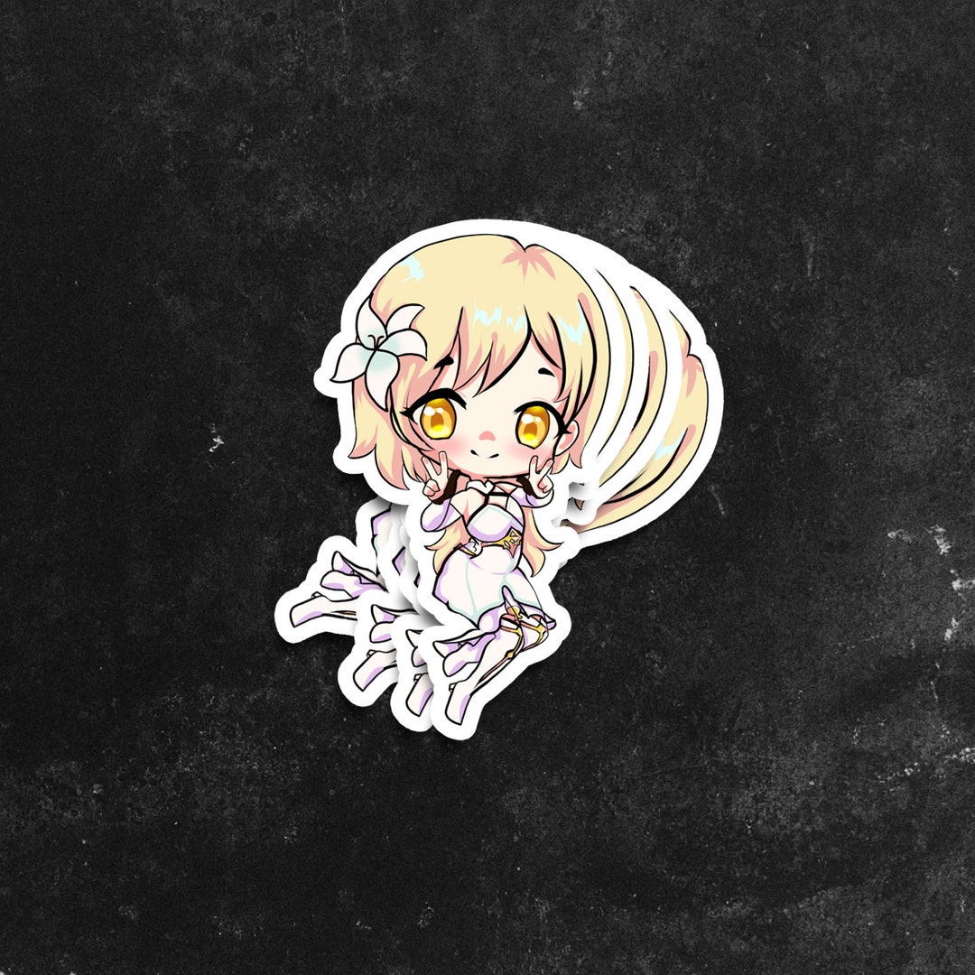 Genshin Impact Stickers Lumine - Etsy