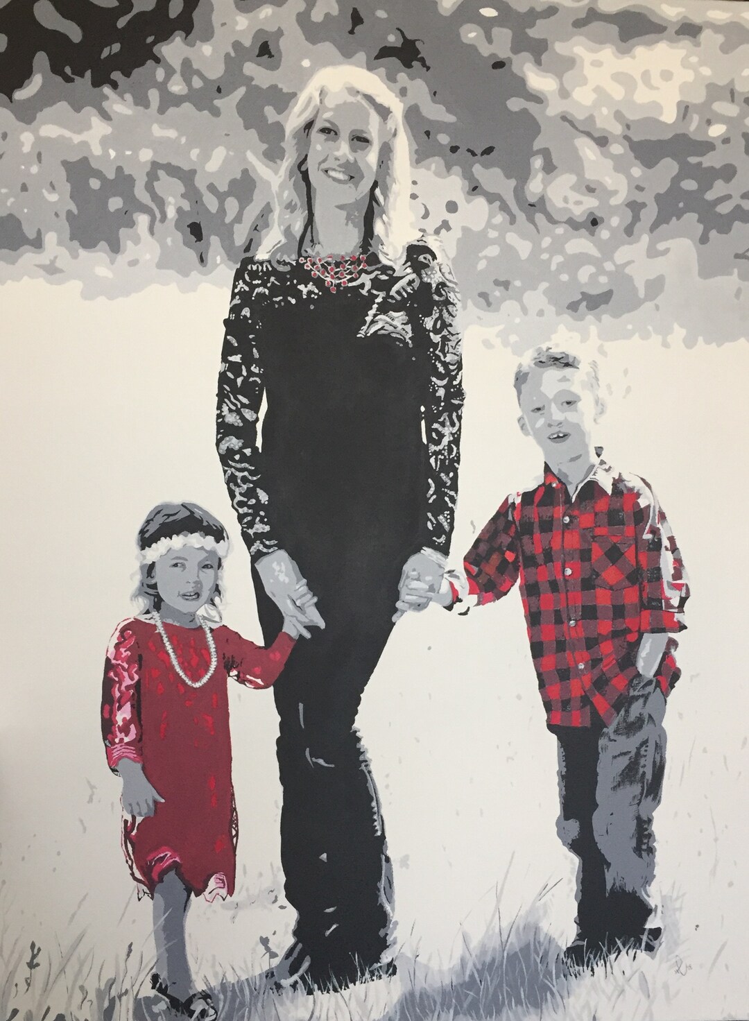 Custom Made Portrait on Canvas - Etsy