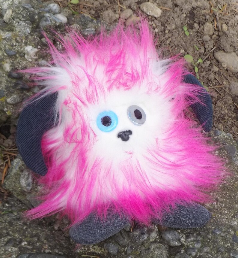 Weighted Stuffed Monster - Wuz the Witty Bitty Woobie Monster - Etsy