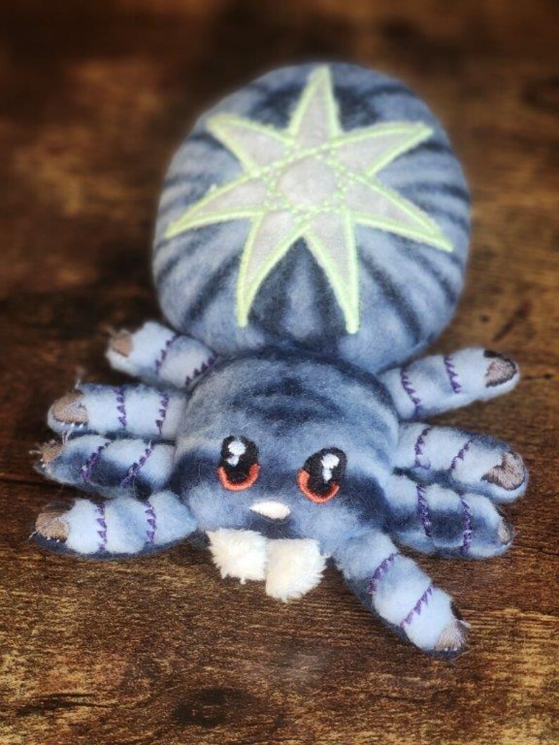 Fuzzy Jumping Spider Plush: Handmade Minky Monster - Etsy