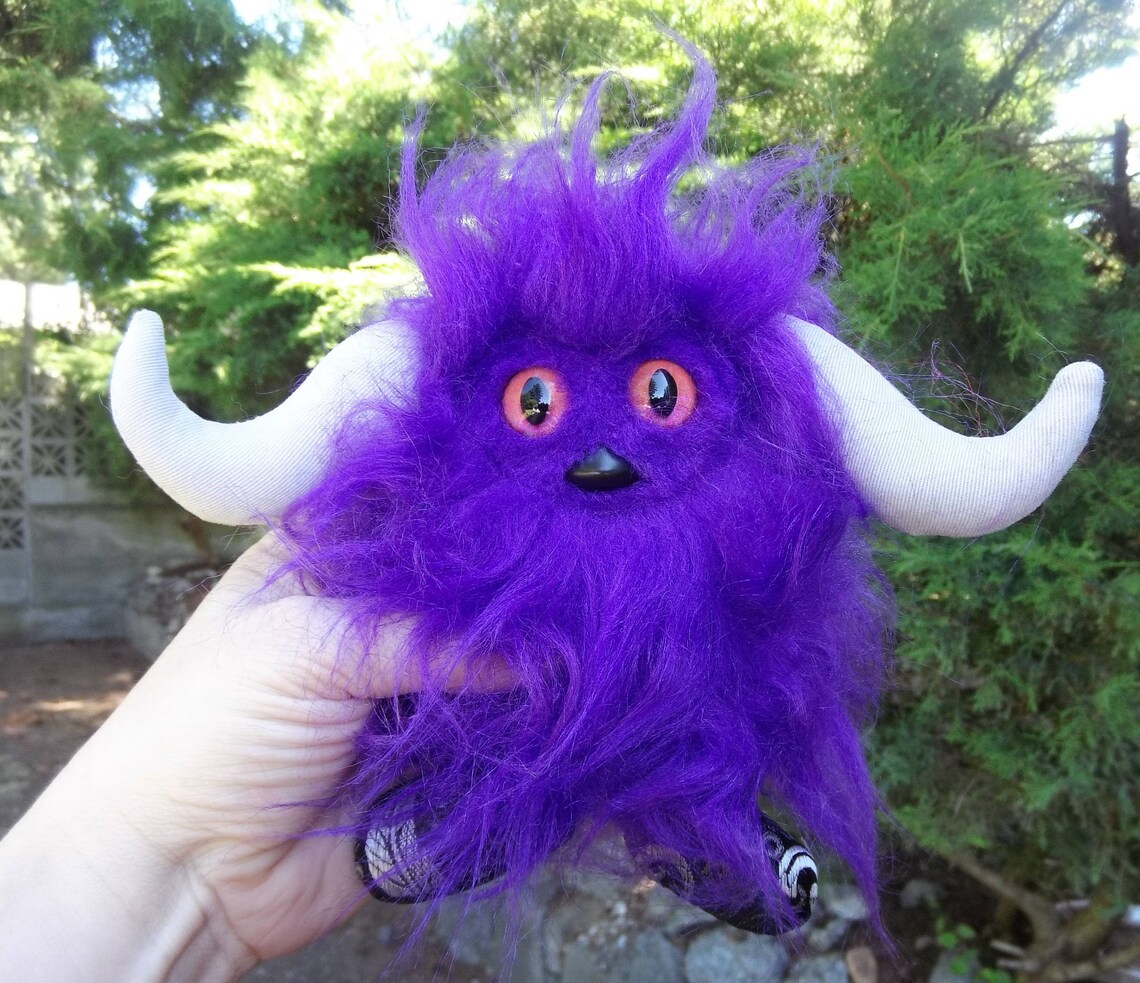 Weighted Stuffed Monster Purpure the Woobie Monster - Etsy