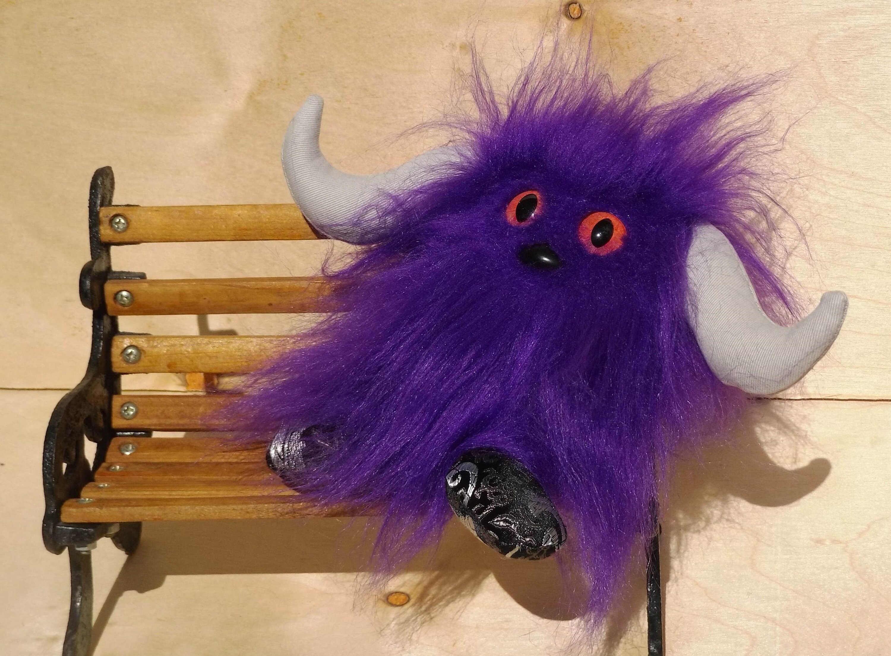 Weighted Stuffed Monster - Purpure the Woobie Monster - Etsy
