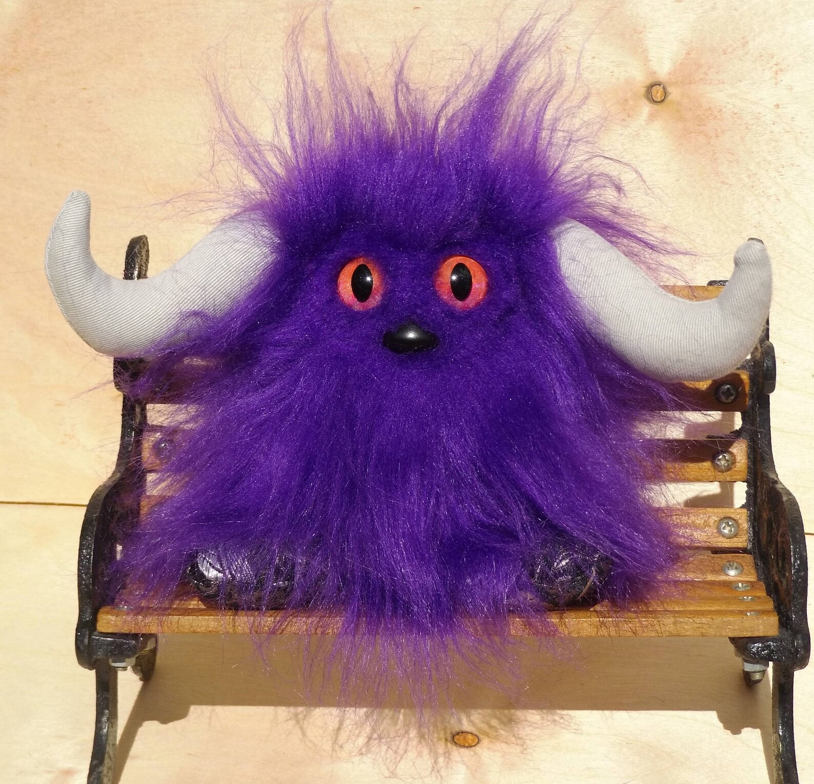 Weighted Stuffed Monster - Purpure the Woobie Monster - Etsy