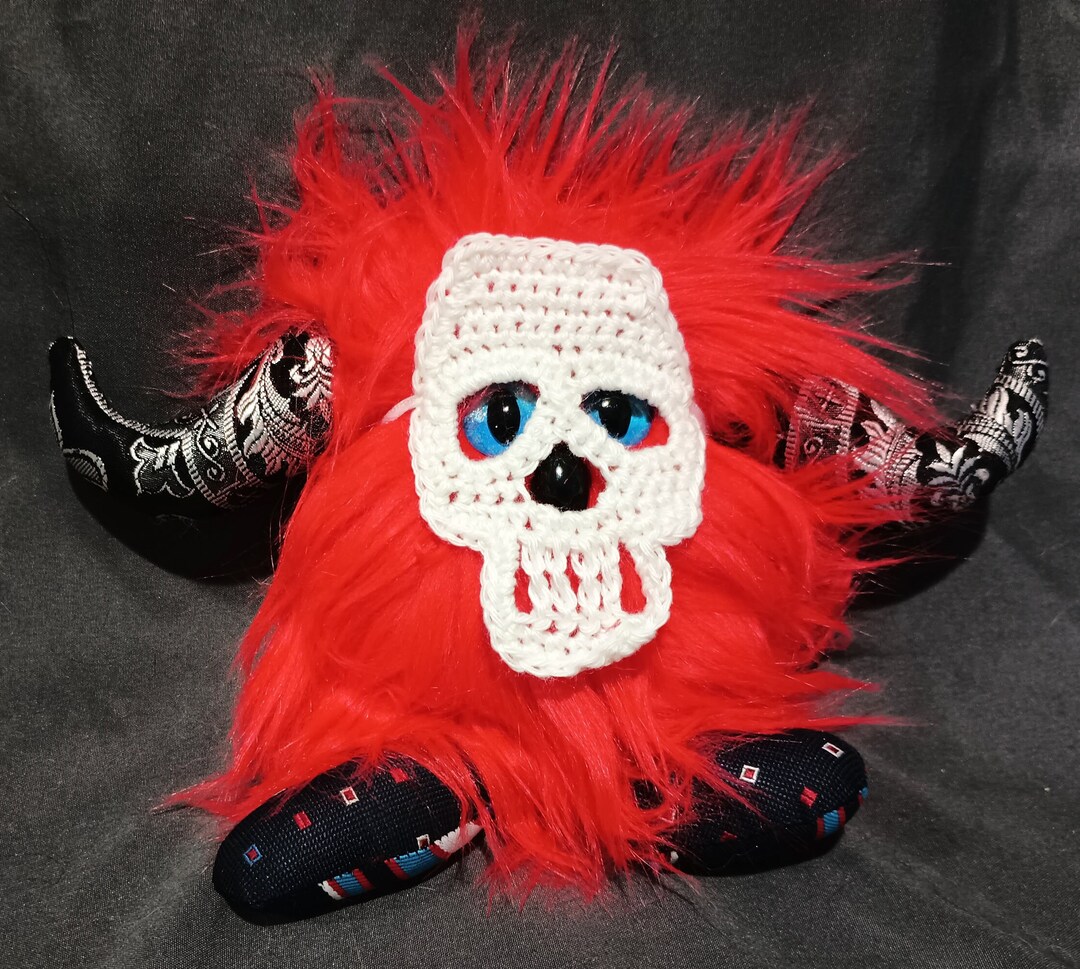 Weighted Stuffed Monster Cherry the Woobie Monster - Etsy