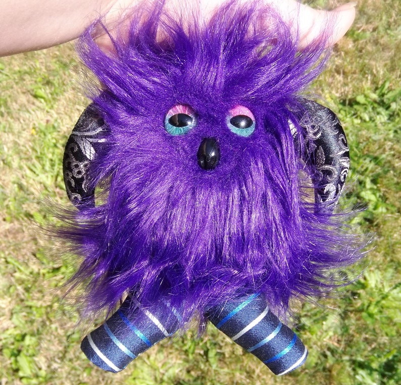 Weighted Stuffed Monster Orchid the Woobie Monster - Etsy