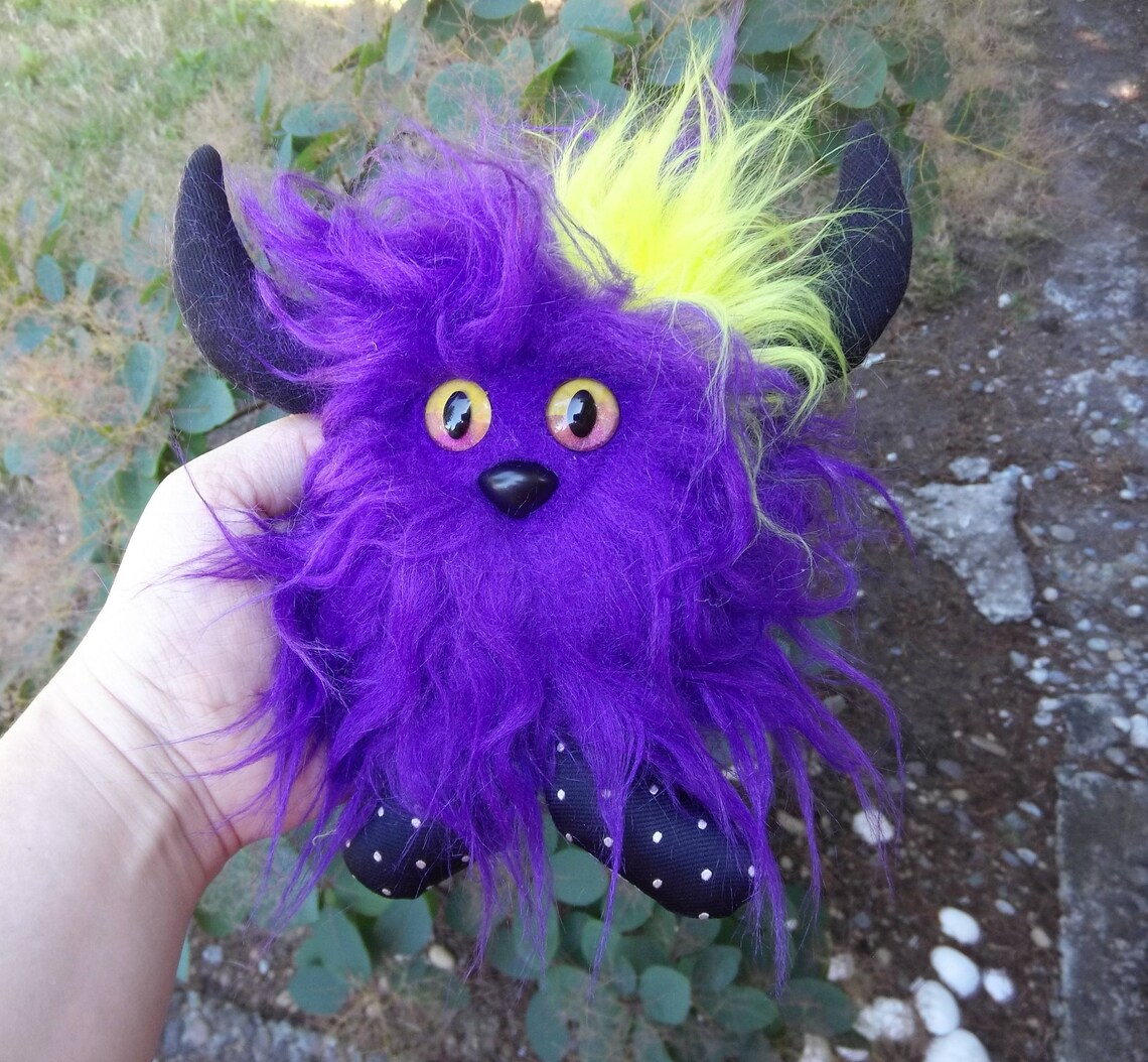 Weighted Stuffed Monster Mardi the Woobie Monster | Etsy