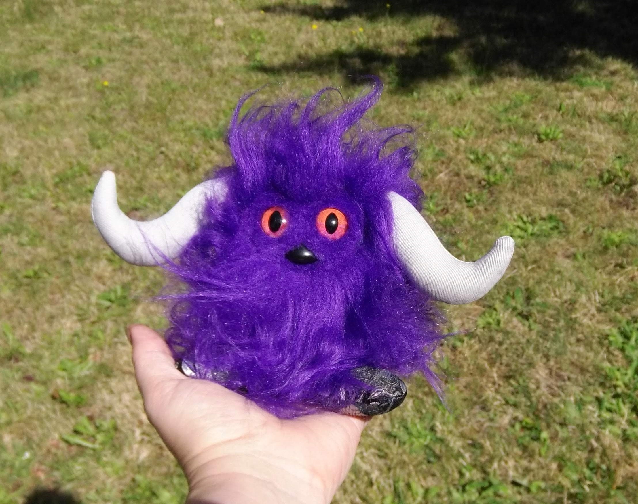 Weighted Stuffed Monster - Purpure the Woobie Monster - Etsy