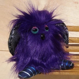 Weighted Stuffed Monster - Orchid the Woobie Monster - Etsy