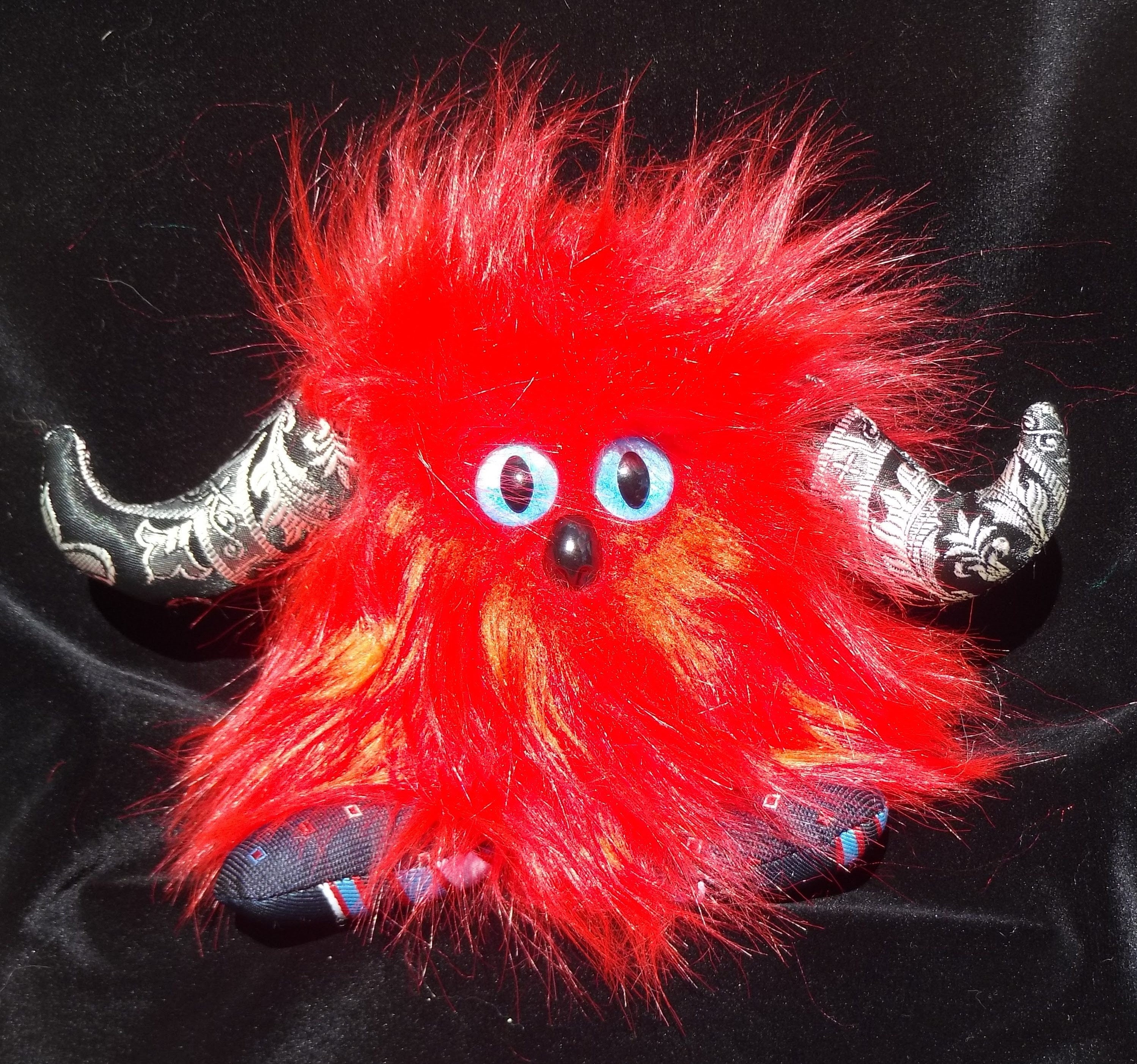 Weighted Stuffed Monster Cherry the Woobie Monster - Etsy