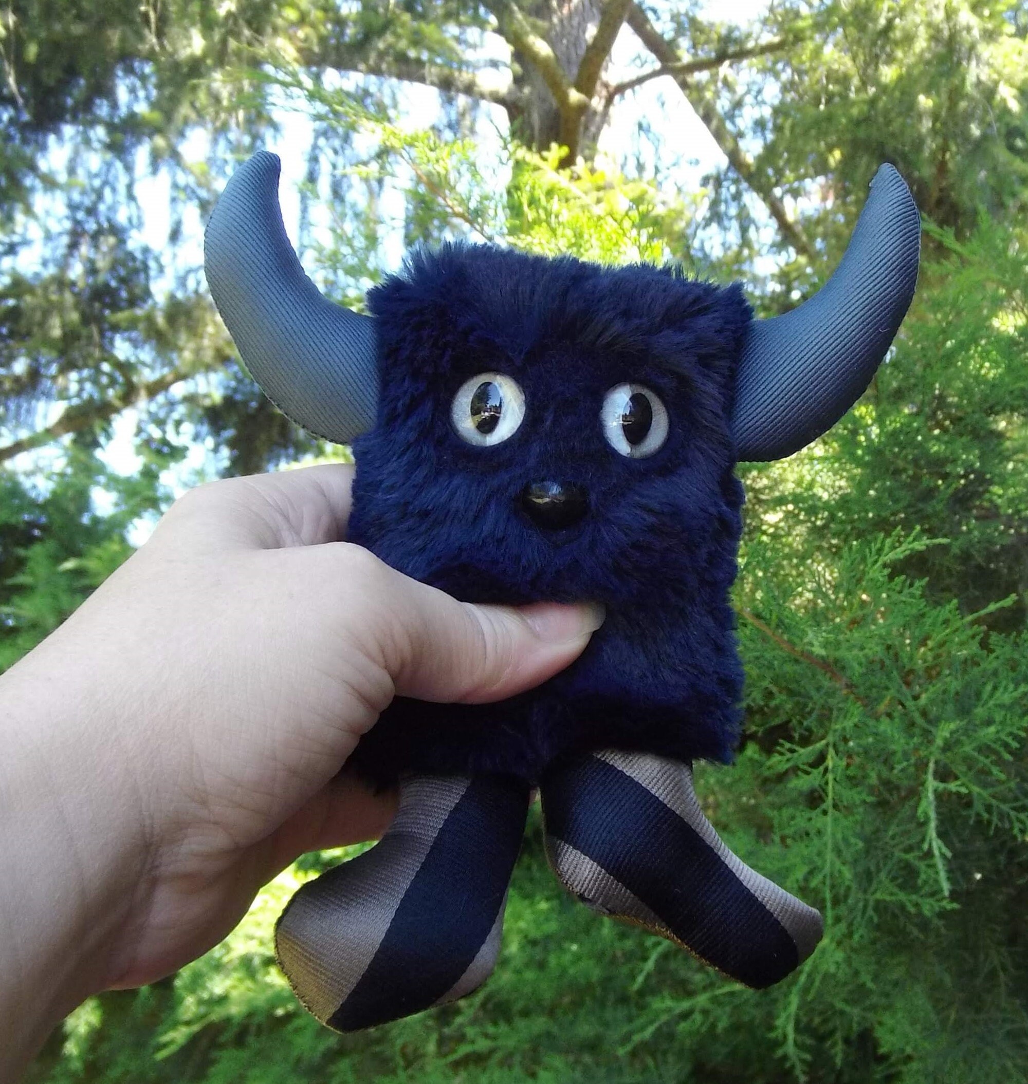 Weighted Stuffed Monster Midnight the Woobie Monster - Etsy