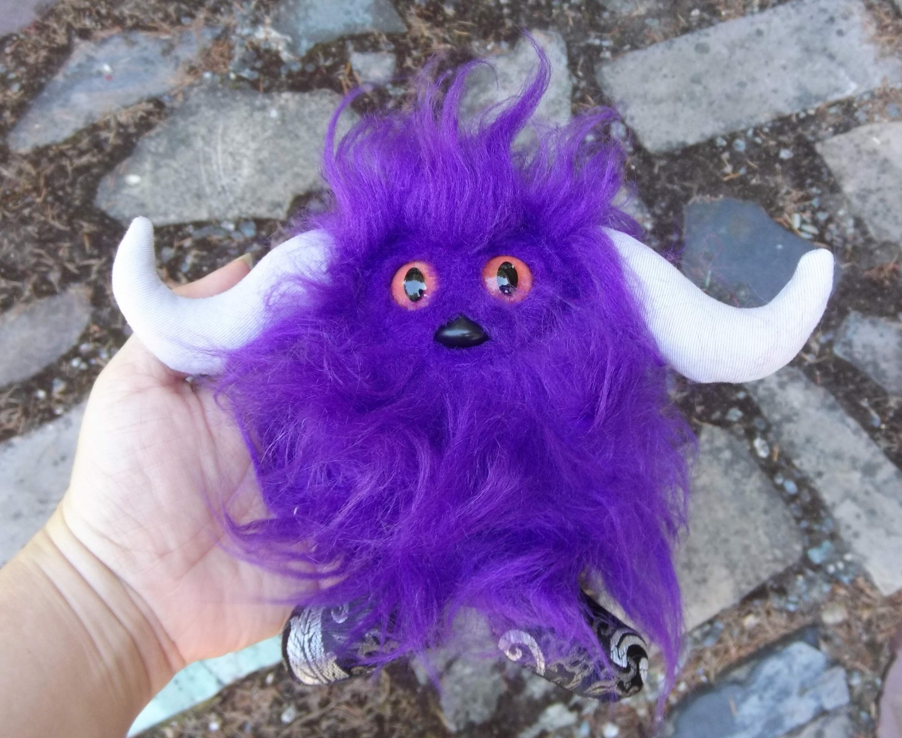 Weighted Stuffed Monster - Purpure the Woobie Monster - Etsy