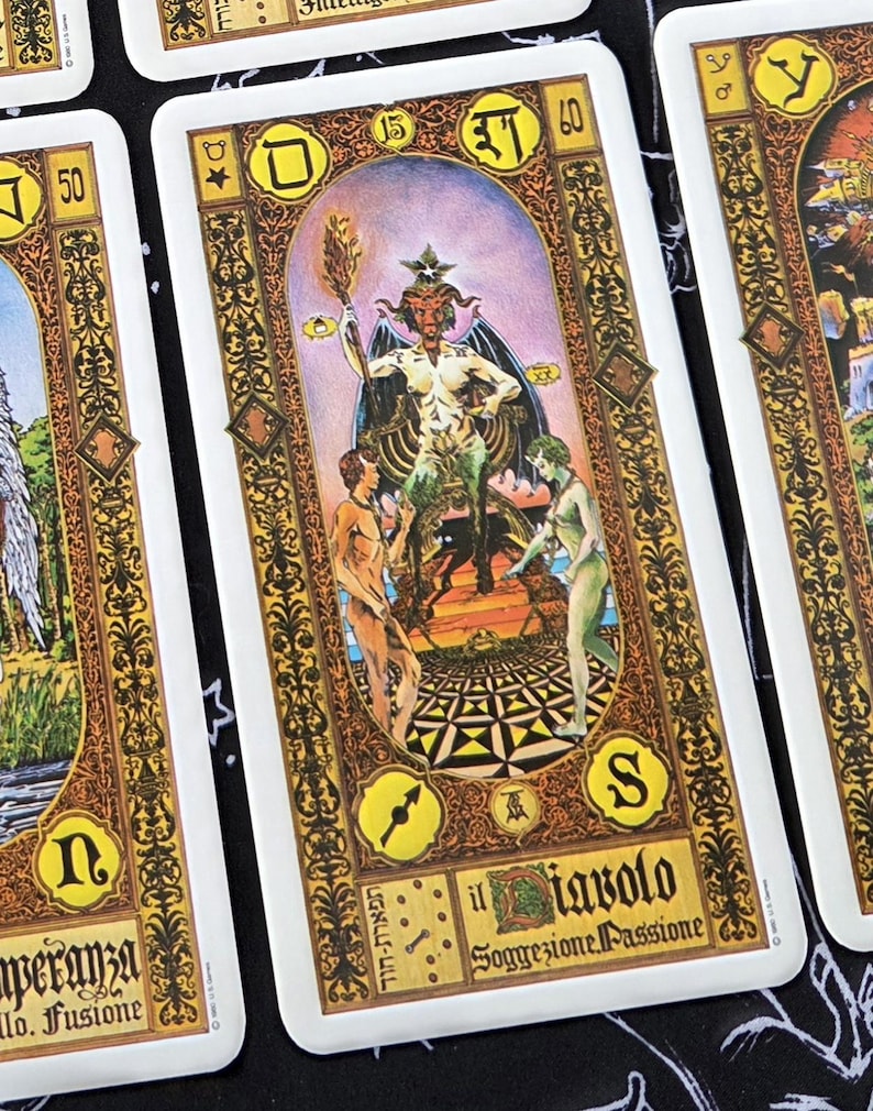 Rare STAIRS of GOLD TAROT Tavaglione Tarot--italian--1979--stunning ...
