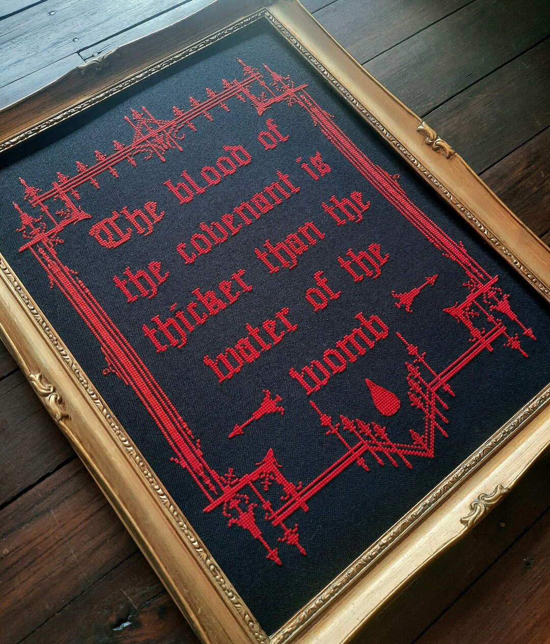The Blood of the Covenant Cross Stitch Pattern - Etsy