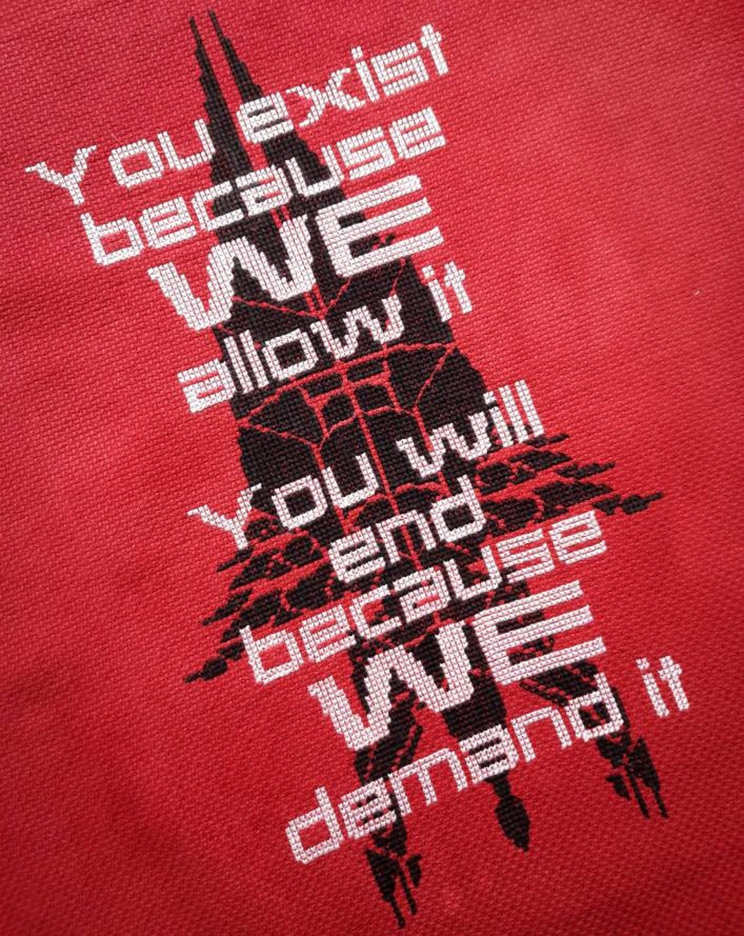 Mass Effect Reaper Sovereign Quote Cross Stitch Pattern - Etsy