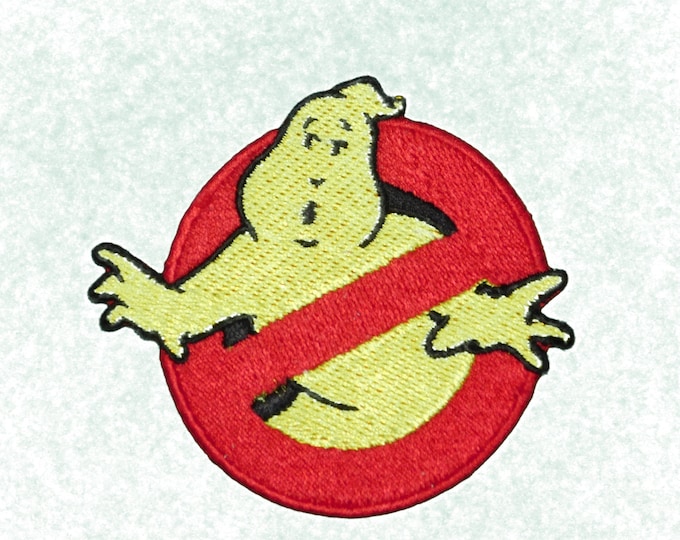 GHOSTBUSTERS Busters Movie Logo Iron on Patch Emblem Reflective Thread ...