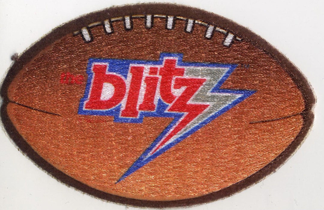 USFL Chicago Blitz 4 Oval Velvet Football Patch - Etsy