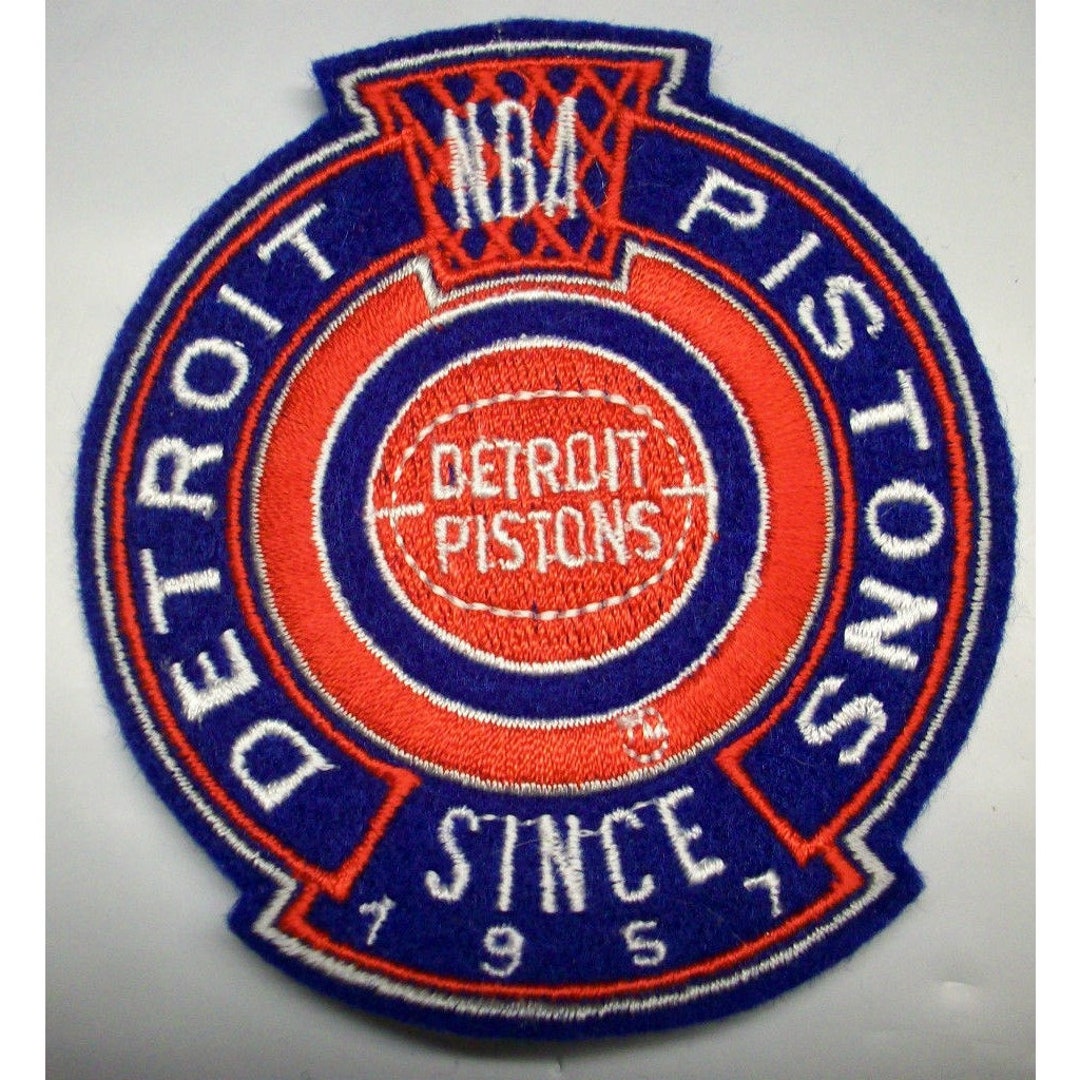 Detroit Pistons 1979/80-1995/96 Logo in 3 1/4 Crest NON Iron-on Patch ...
