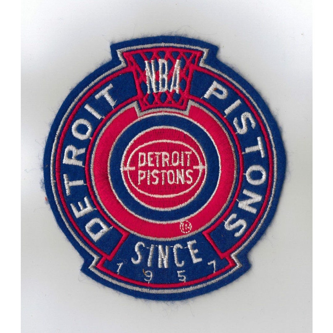 NBA Detroit Pistons 1979/80-1995/96 Logo in 4 3/8 Crest NON Iron-on ...