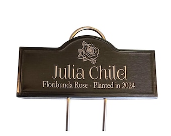 Rose Plant Tags | Custom Garden Markers | Tall Rose Plant Labels ...