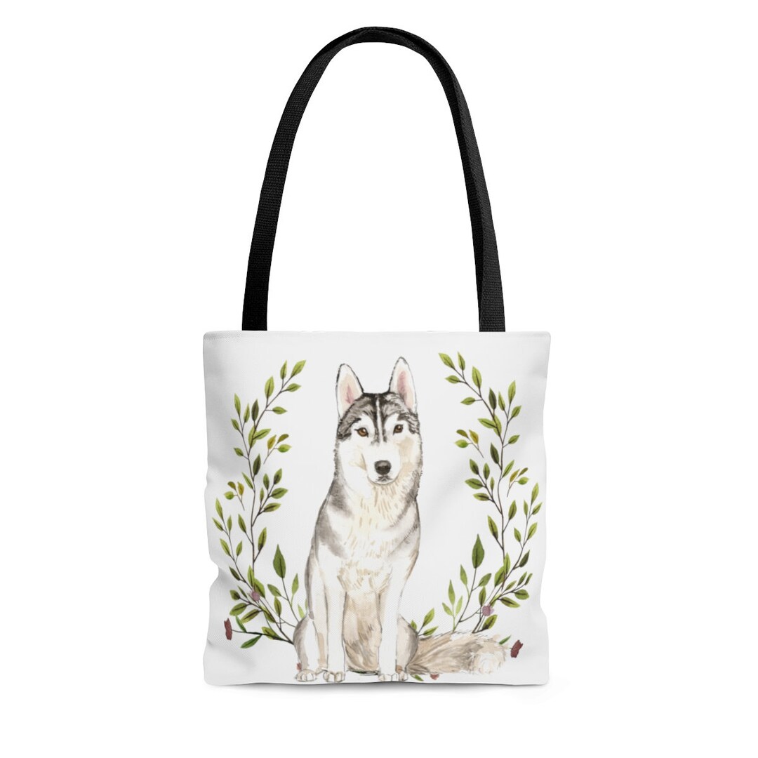 Siberian Husky Tote Bag for Women Canvas Market Dog Tote Bag - Etsy