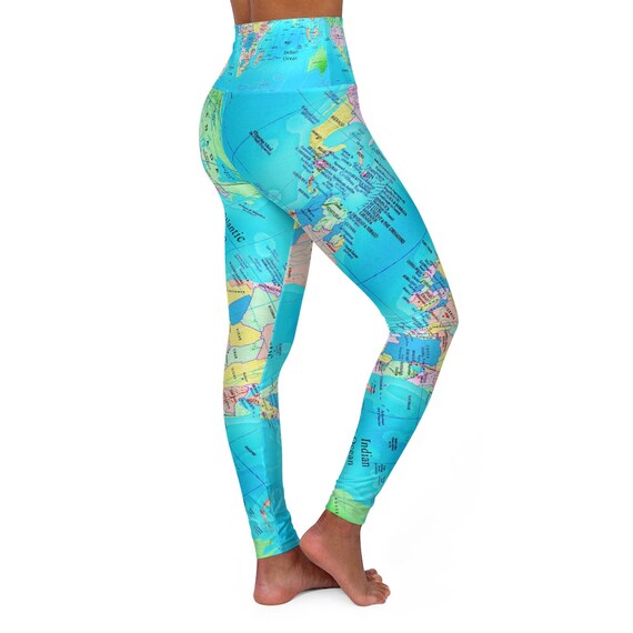 World Map Leggings