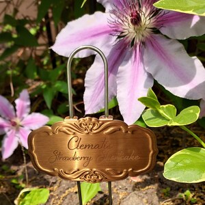 Custom Laser Engraved Copper Plant Markers Stakes Garden Accessories ...