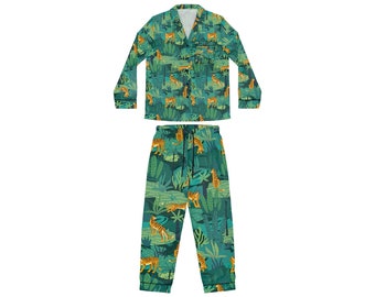 Satin Tiger Pajama Set - Etsy