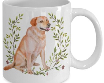 Yellow Lab Mug - Etsy