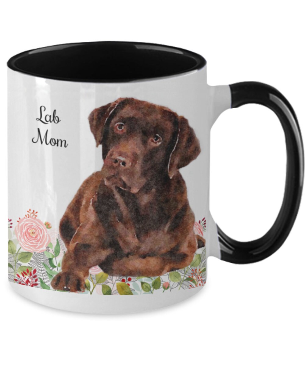 Chocolate Lab Mom Two Tone Coffee Mug Chocolate Labrador Gift - Etsy ...