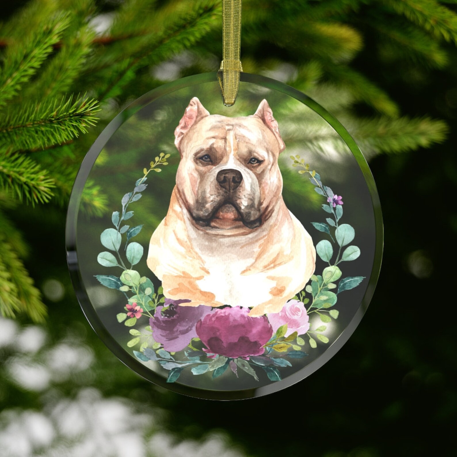 American Bully Gift Tie On Package Tie On Window Hanging Sun - Etsy