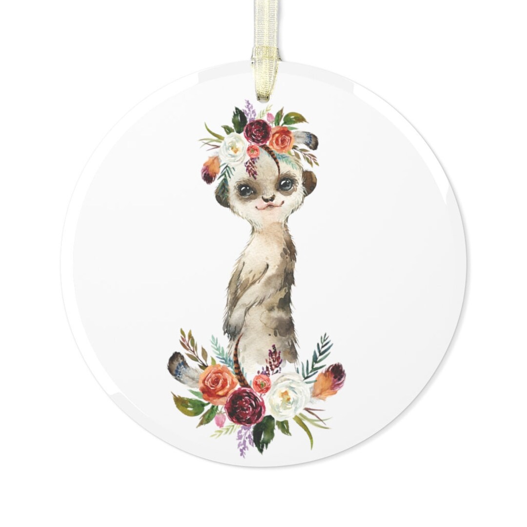 Meerkat Glass Gift Tie On Package Tie On Window Hanging Sun - Etsy
