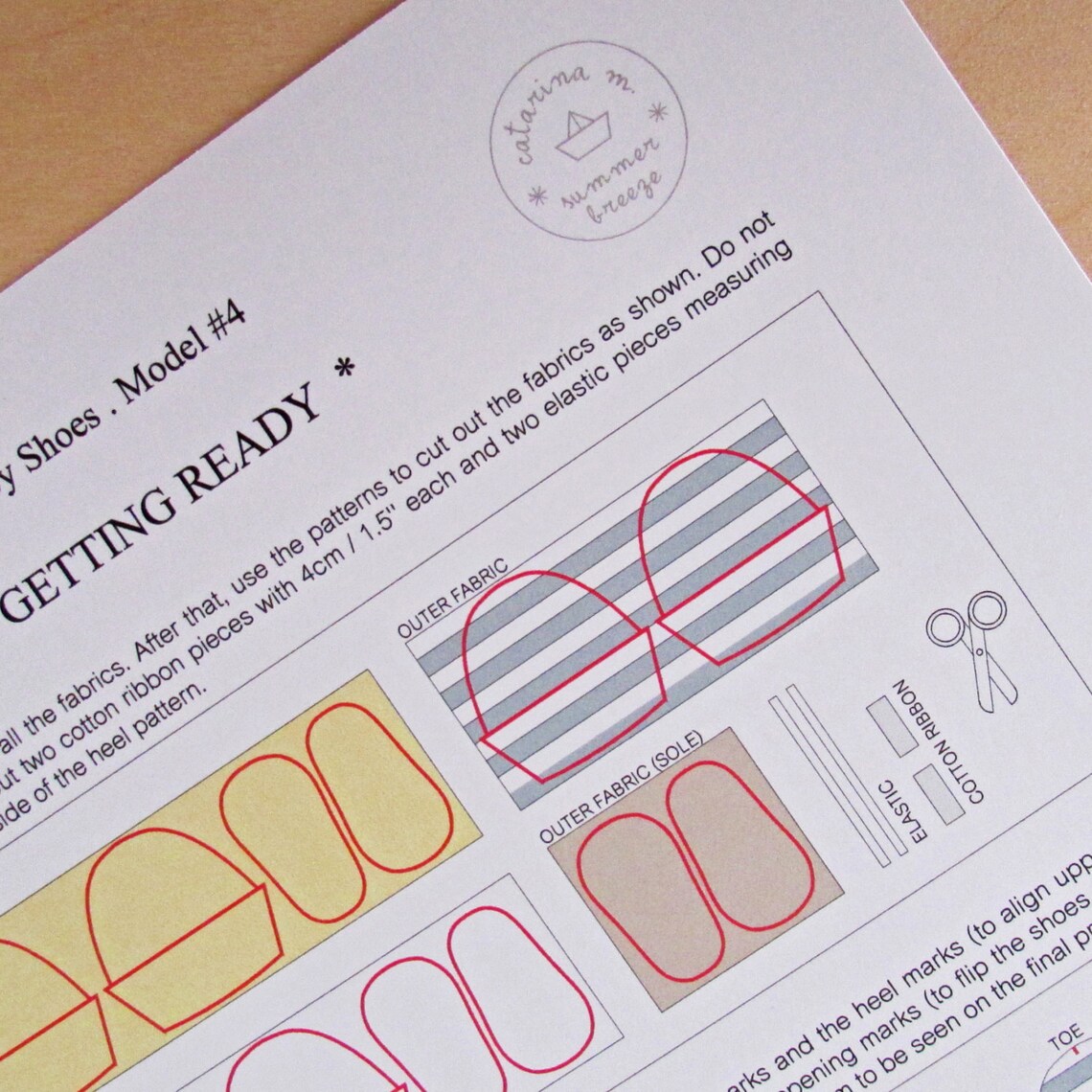 PDF SEWING PATTERN * Baby Shoe Model N.4 * Catarina M. * English - Etsy
