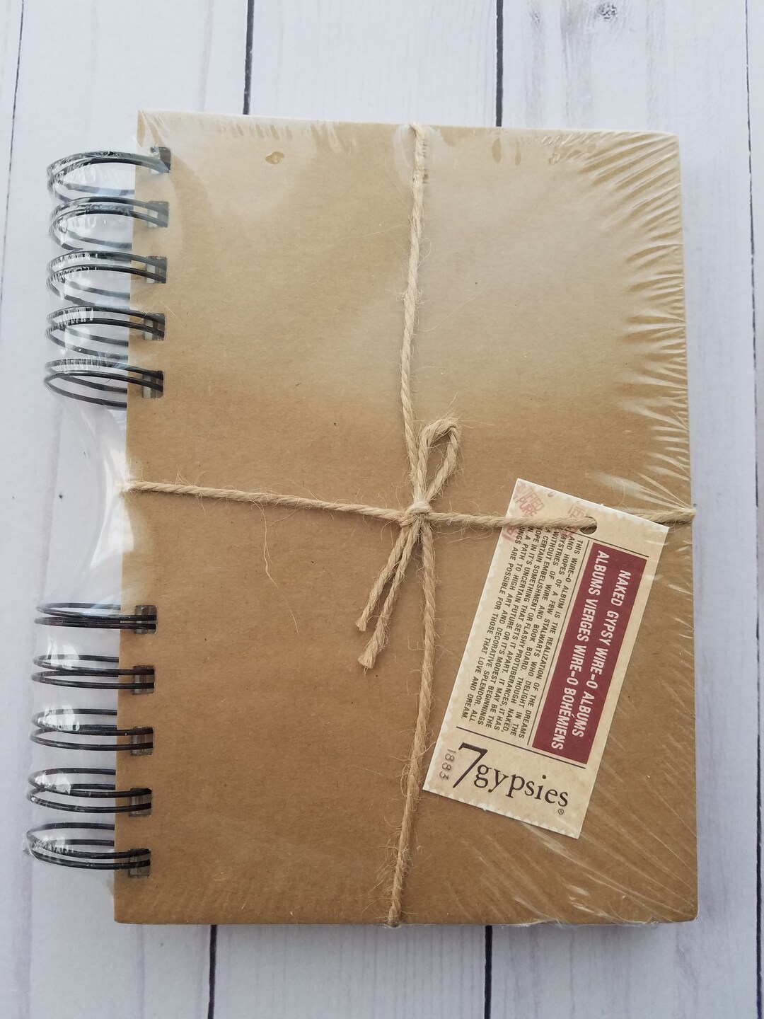 Blank Junk Journal, 7 Gypsies - Naked Gypsy Spiral Bound Wire Album ...