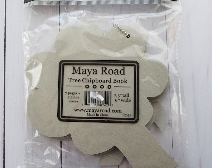 Last One, Maya Road Brand, 2 Ring Layer Book Chipboard Album, DIY Mini ...