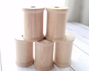 Large Wooden Spools - Etsy
