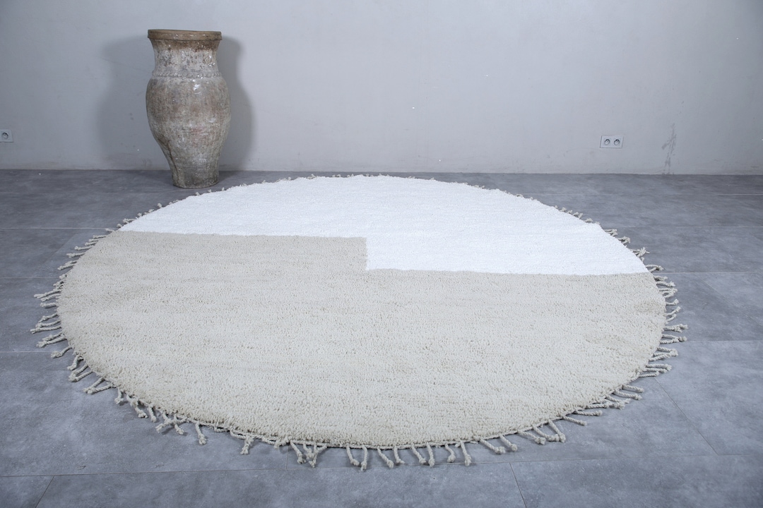 Moroccan Round Rug - Custom Round Rug - Wool Round Rug - Beni Ourain ...