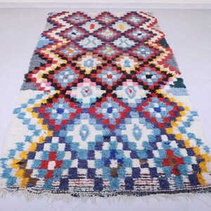 Vintage Moroccan Rug 4.8 X 9.5 Feet Morocco Rug - Handmade Rug ...