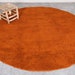 Moroccan Round Rug Orange Round Rug Orange Circle Rug - Etsy
