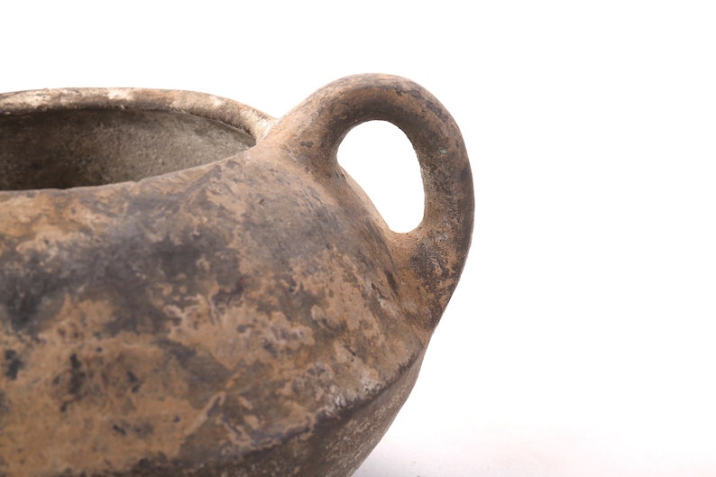 Vintage Old an Antique Pot With Patina 10.2 Inches W X 5.9 Inches H ...