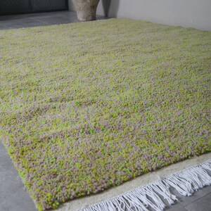 Custom Moroccan Rug - Handmade Moroccan Rug - Beni Ourain Rug Green ...