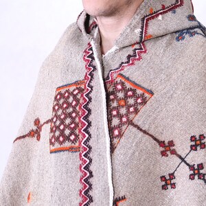 Berber Burnous - Berber Cape - Moroccan Burnous - Hooded Cape ...
