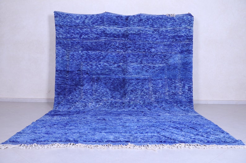 Moroccan Rug Blue Moroccan Rug Contemporary Custom Area - Etsy