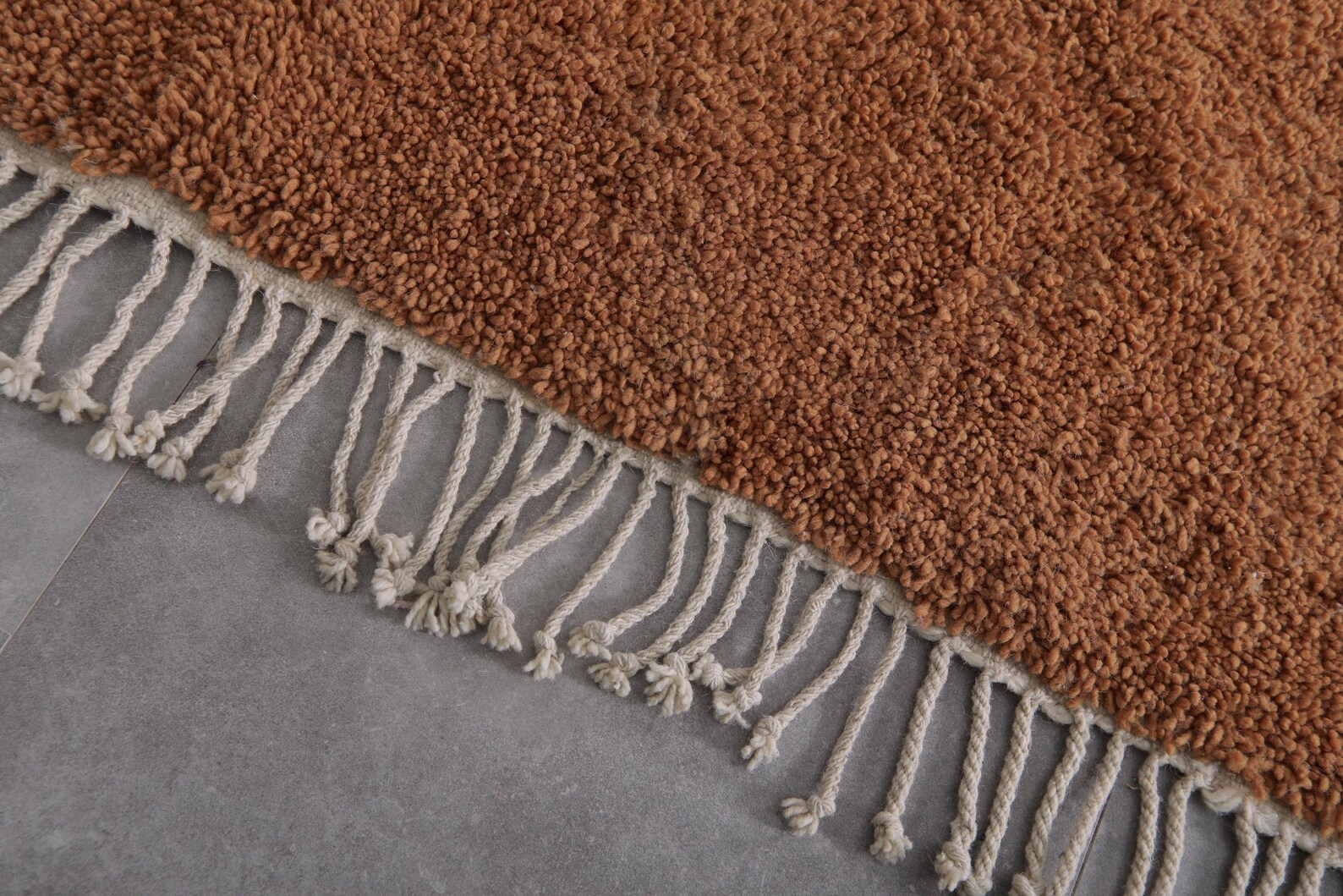 Moroccan Rug Dark Ginger Color - Beni Ourain Rug - Custom Size Rug ...