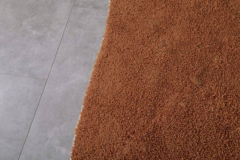 Moroccan Rug Dark Ginger Color - Beni Ourain Rug - Custom Size Rug ...