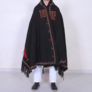 Vintage Moroccan Burnous - Berber Burnous - Berber Cape - Moroccan ...