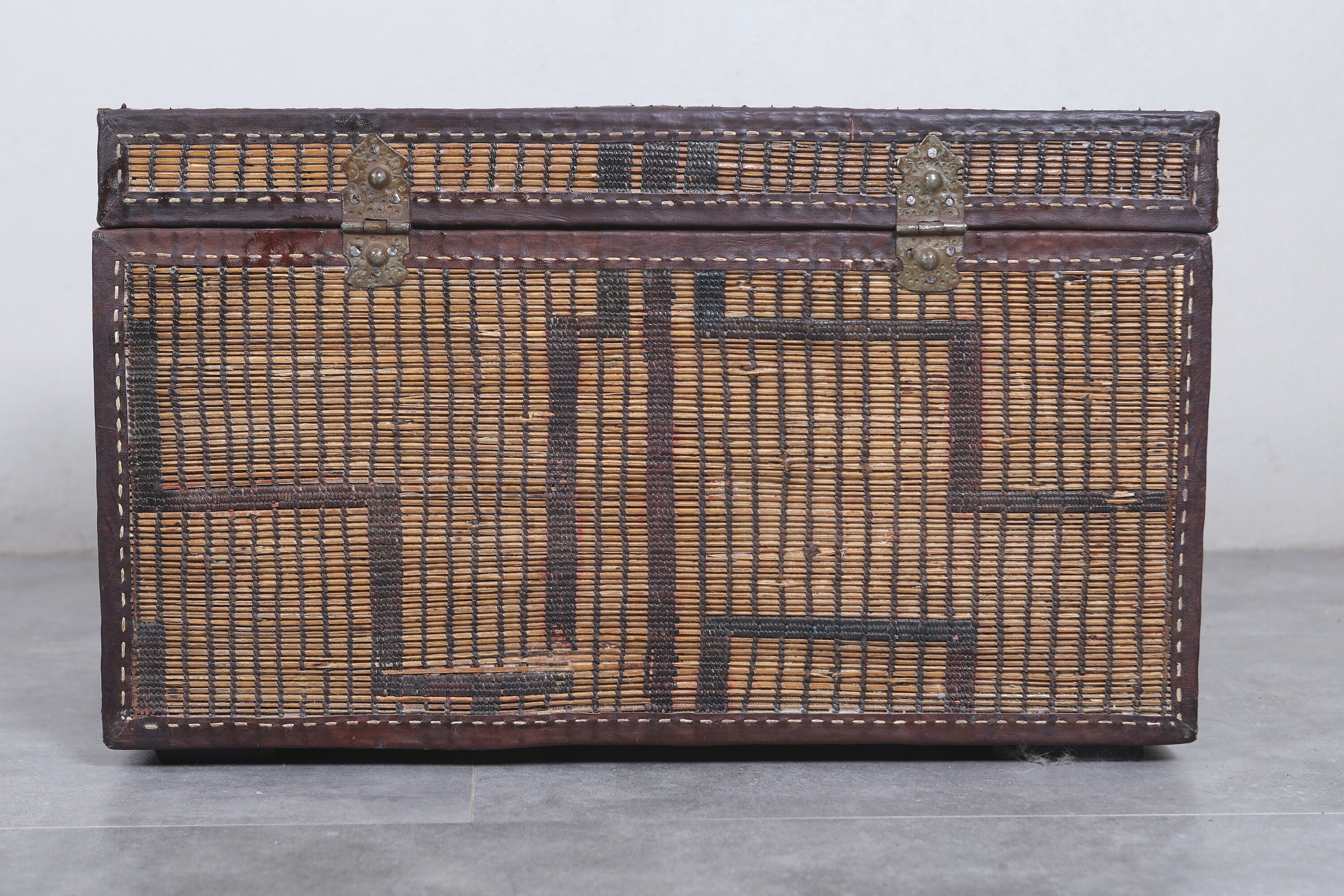 Handcrafted African Chest – Boho Decor Wooden Trunk With Leather ...